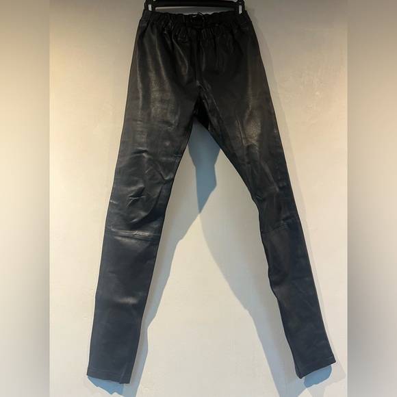 monica chiang | Pants & Jumpsuits | Monica Chiang Black Leather Pants ...